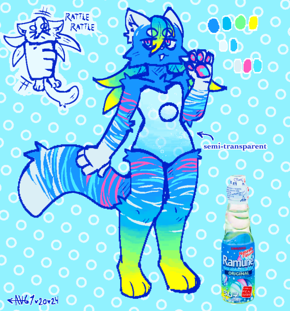 Ramuné cat - ibisPaint