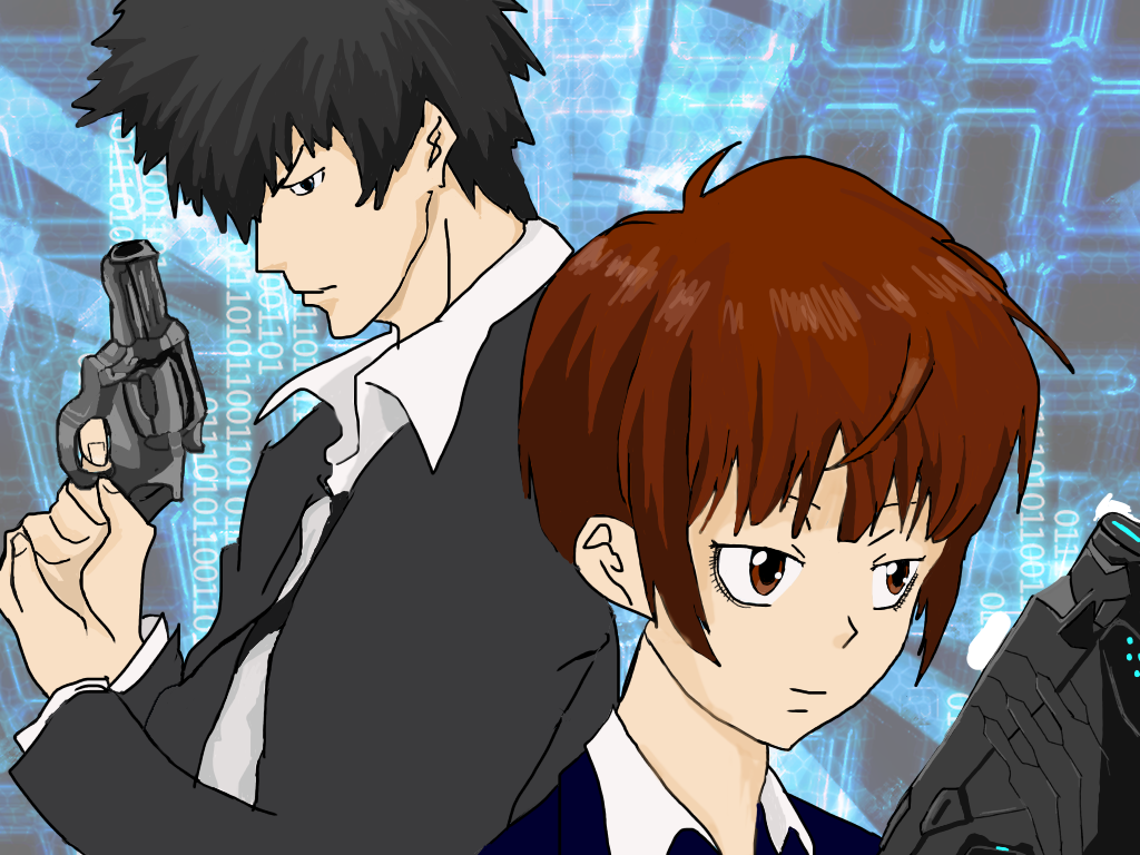 PSYCHO-PASS 常守朱 狡噛慎也 - ibisPaint