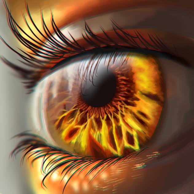 amber eyes - ibisPaint