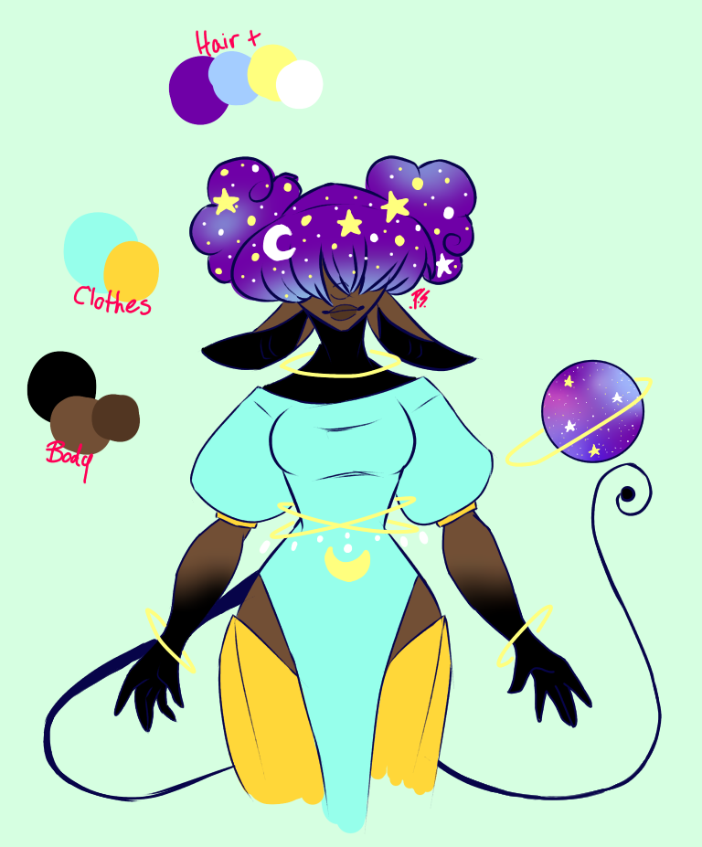 Space buns adopt - ibisPaint