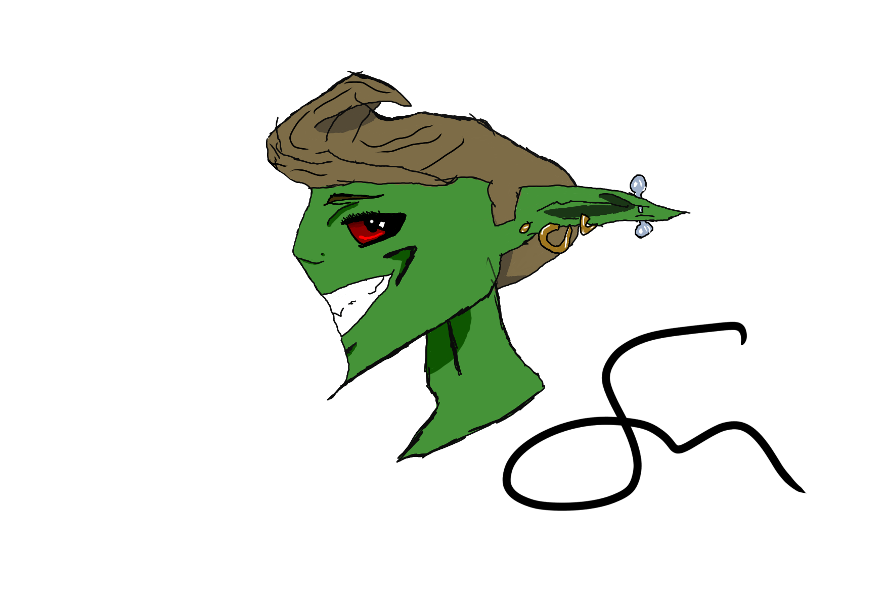 goblin face - ibisPaint