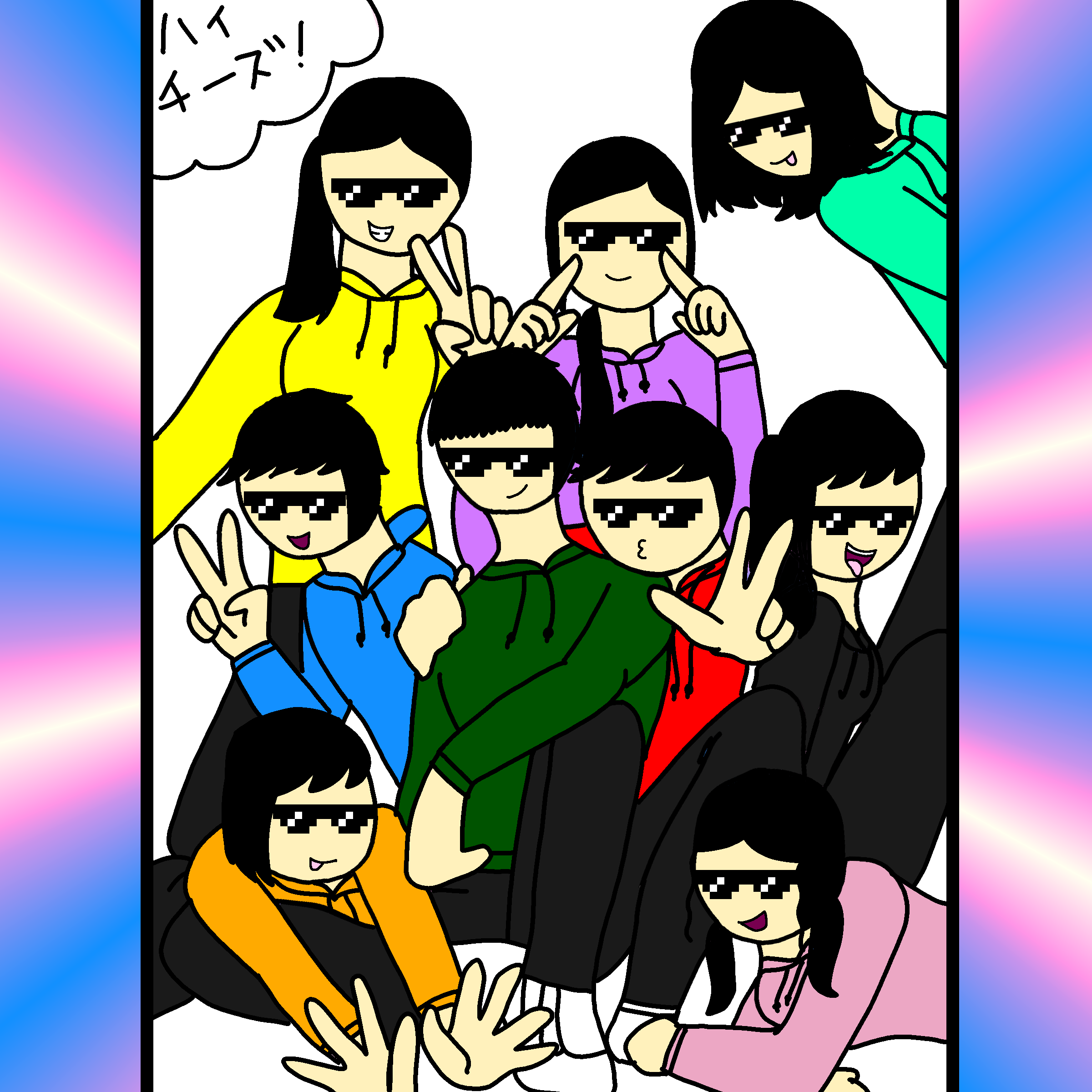 Me and my funny ah friends - ibisPaint