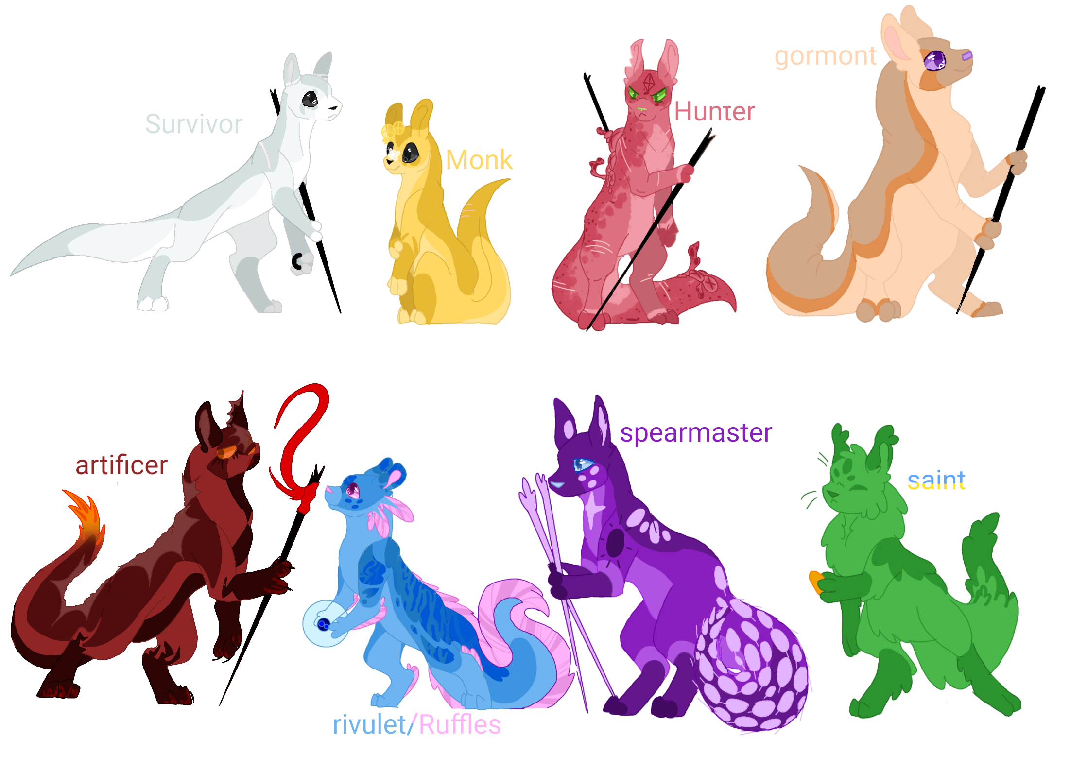 rain world slugcat designs - ibisPaint