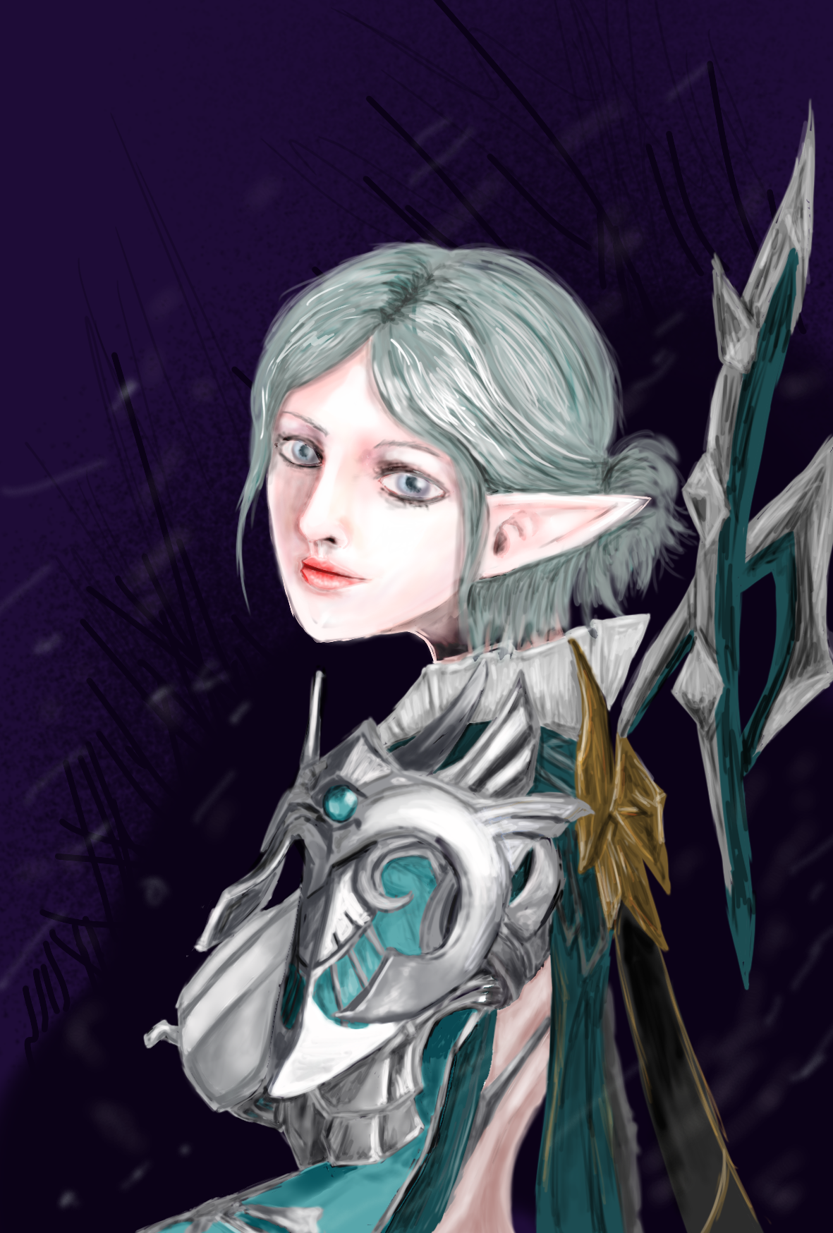 Lineage Elf Mage - ibisPaint