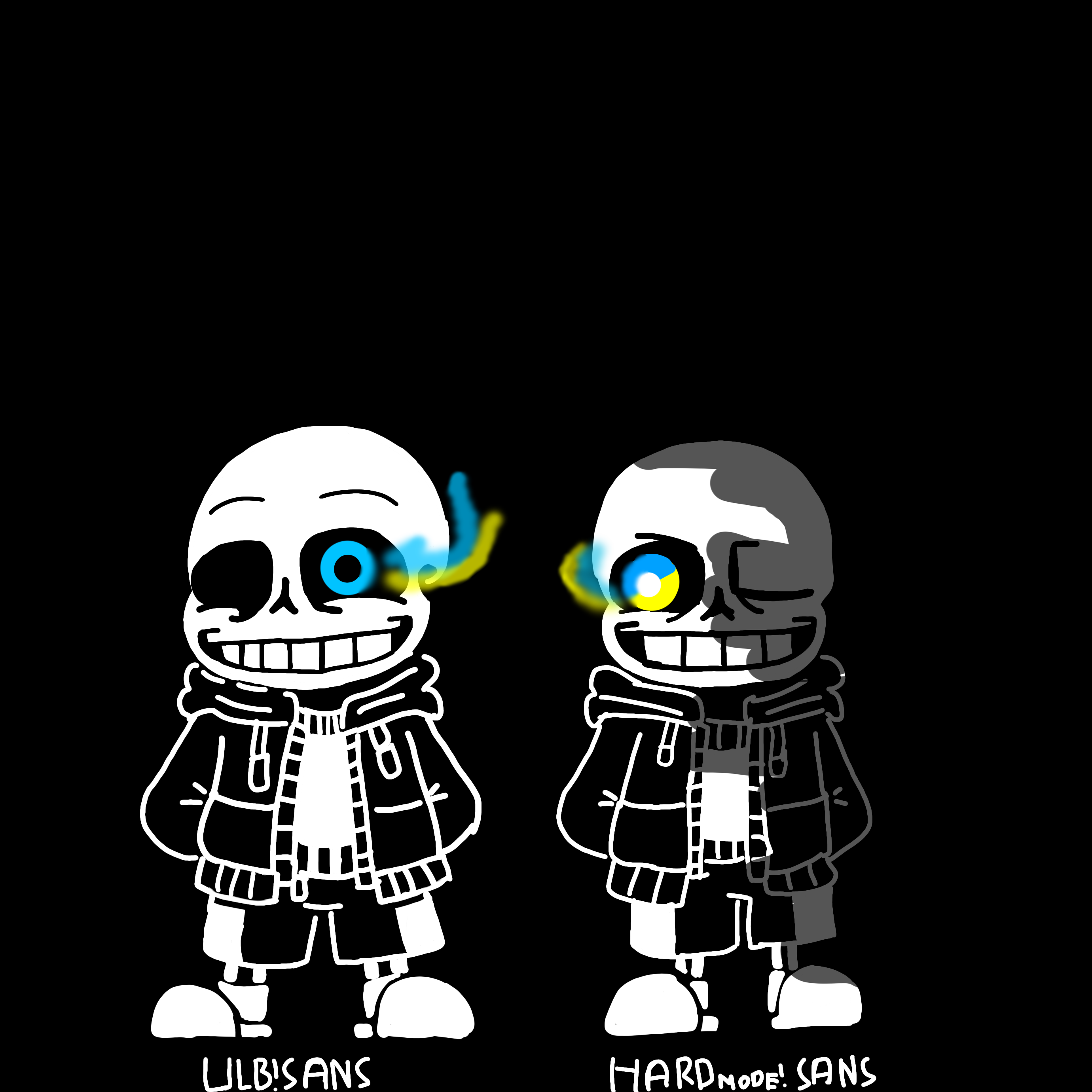 ULB!sans and HARD MODE!sans - ibisPaint