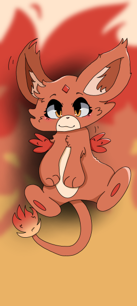 Mythical creature (fire) - ibisPaint