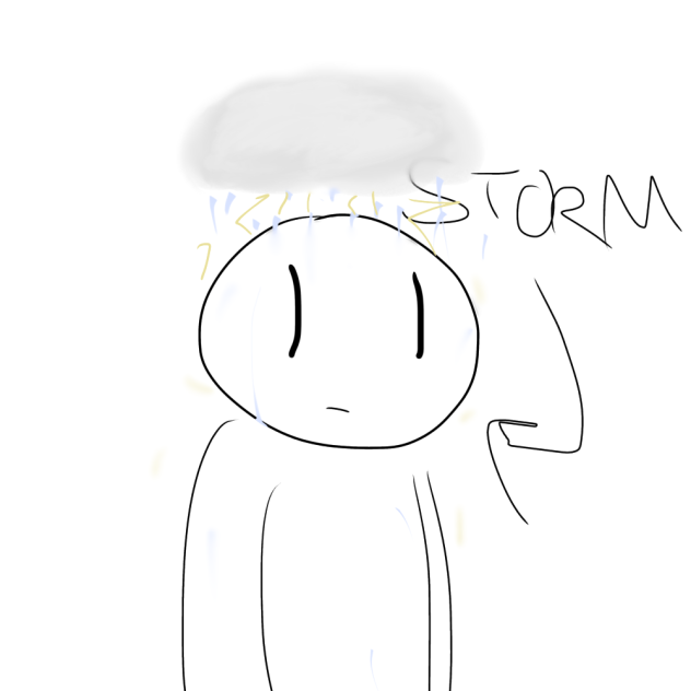 Storm before kaminari - ibisPaint