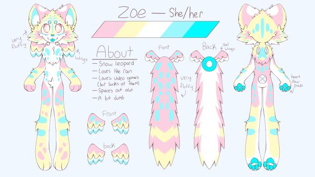 Zoe ref 💓💛💙 - ibisPaint