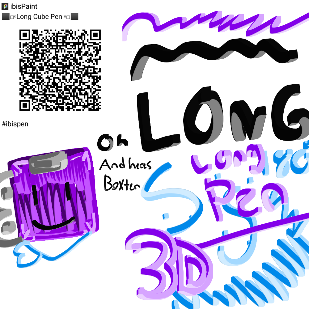 Long Cube Pen - ibisPaint