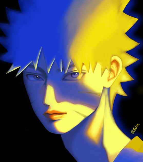 Uzumaki Naruto Light Study 2 - ibisPaint