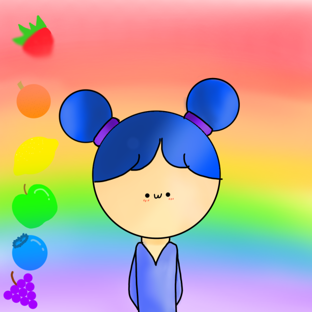Fruit people blueberry - ibisPaint