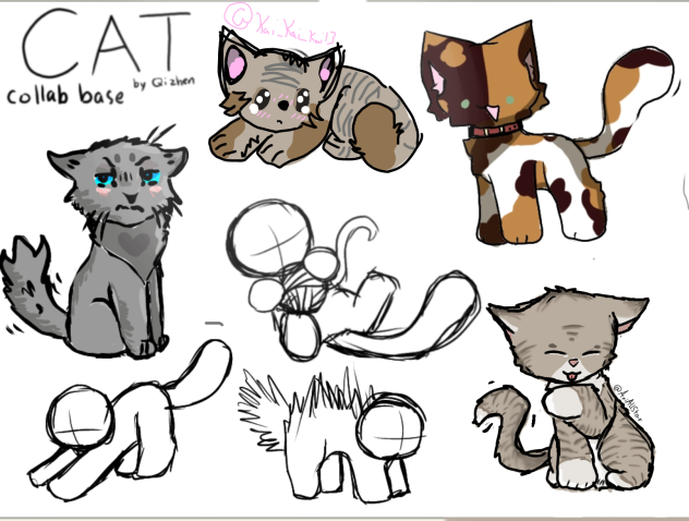 Cat collab - ibisPaint