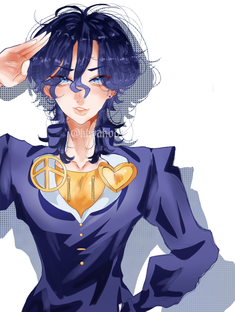 Josuke w hair down - ibisPaint