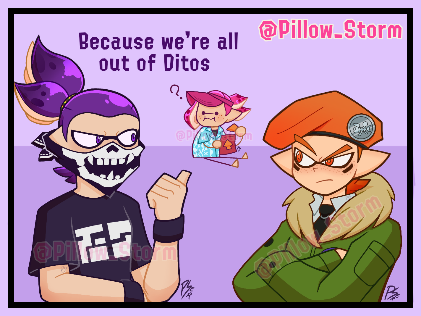 Splatoon Manga Skit - Out of cheetos - ibisPaint