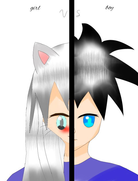 Girl vs Boy - ibisPaint