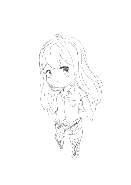 i try draw chibi ..draw my oc - ibisPaint