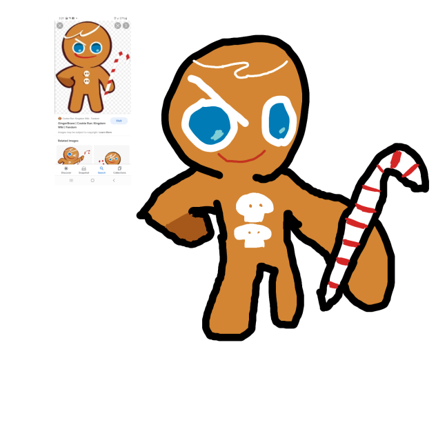 Making Gingerbrave - ibisPaint