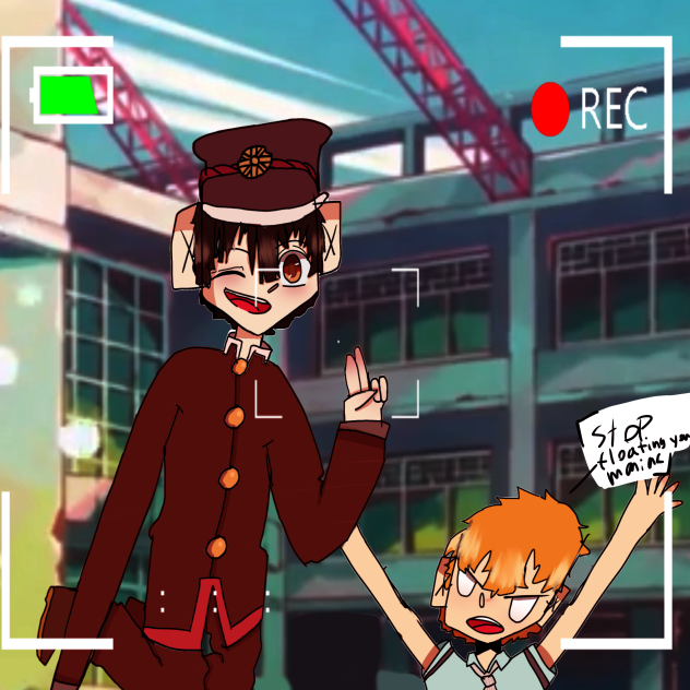 Hanako and Kou take a selfie - ibisPaint