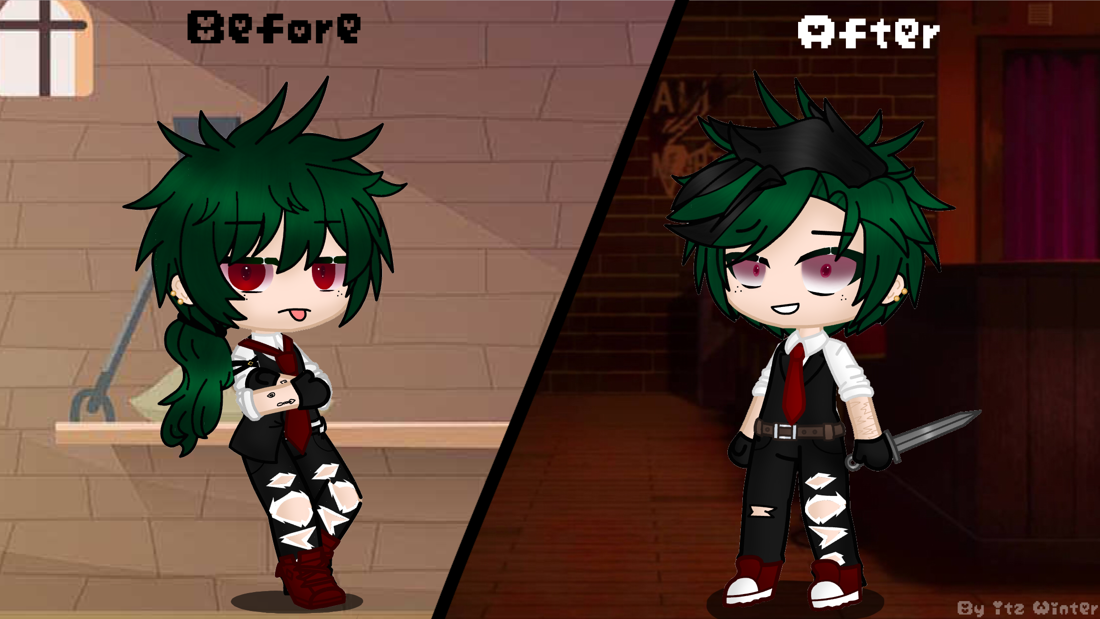 Design Villain Deku Oc - ibisPaint