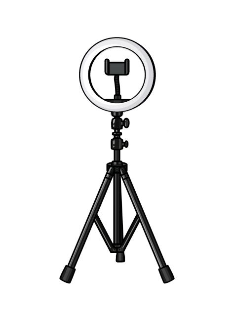 Ring light with phone holder 2 - ibisPaint