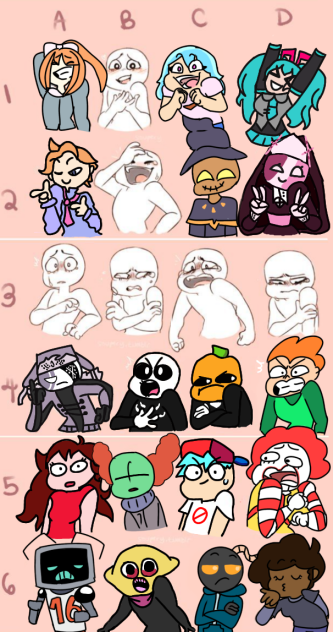 fnf characters and mods - ibisPaint