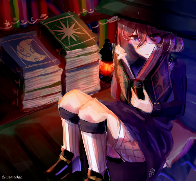 late night reading - ibisPaint