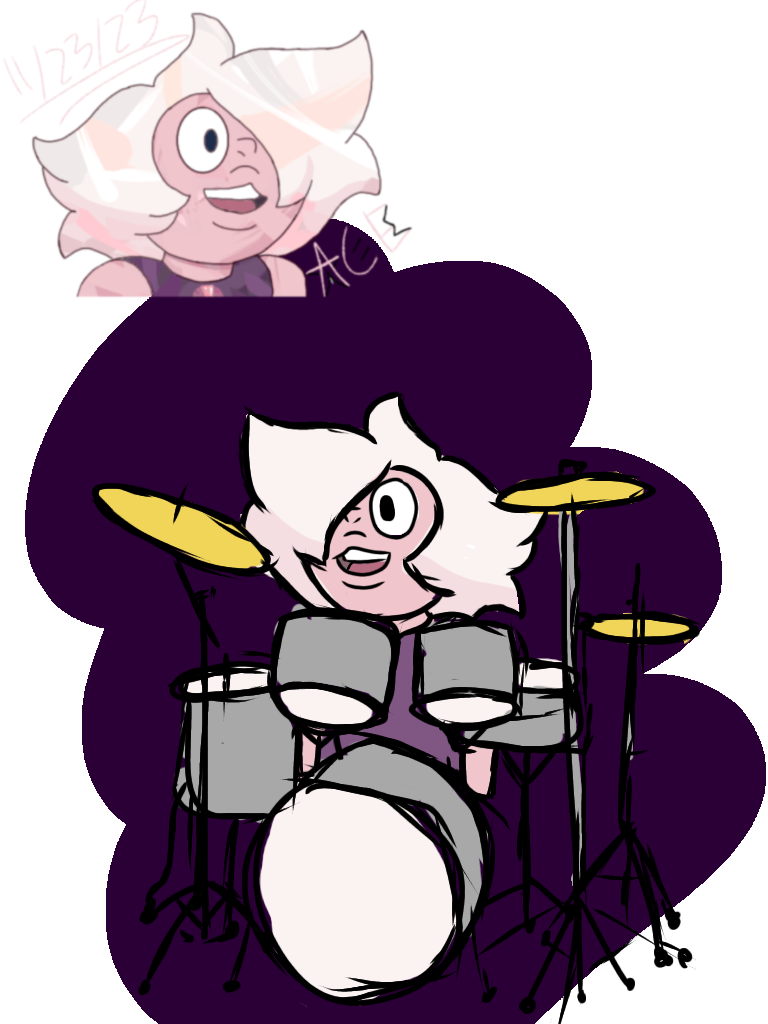 Quick Drawing of 80s Amethyst - ibisPaint