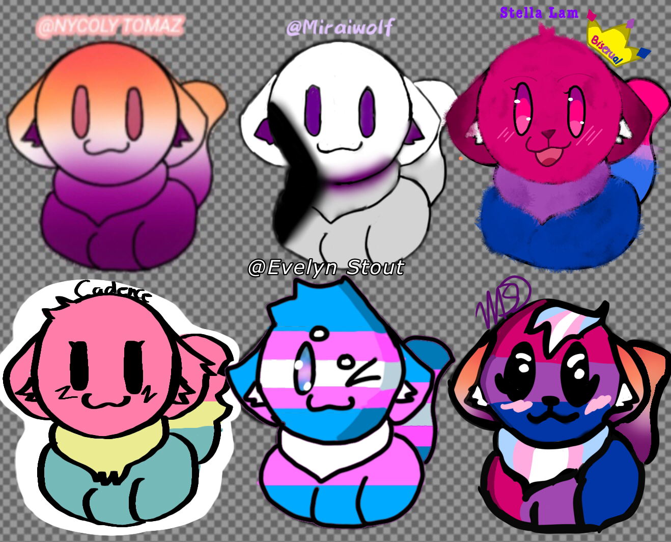 Pride cats - ibisPaint