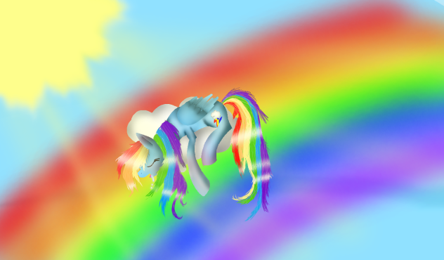 Rainbow dash sleep - ibisPaint