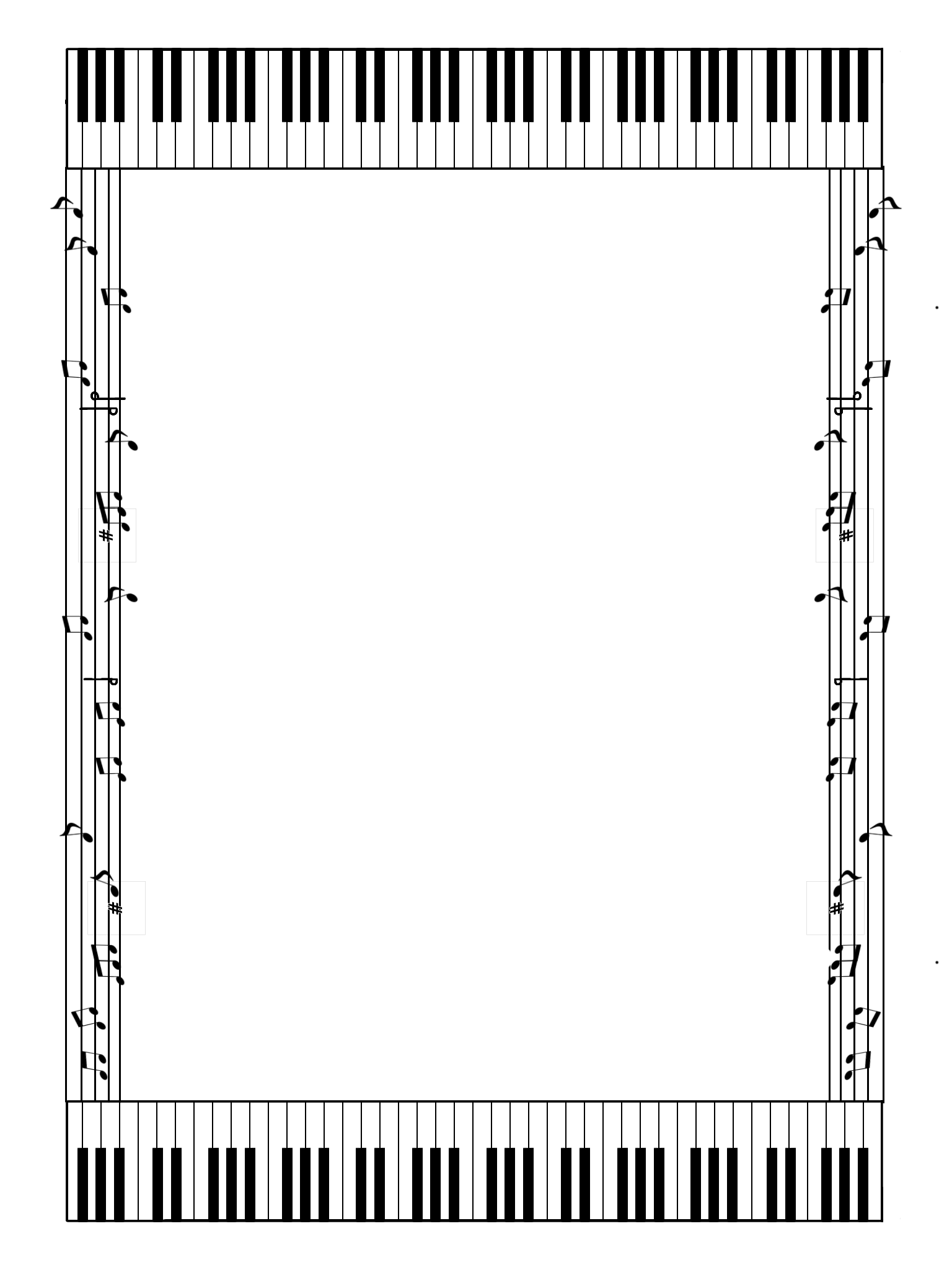 piano concert border - ibisPaint