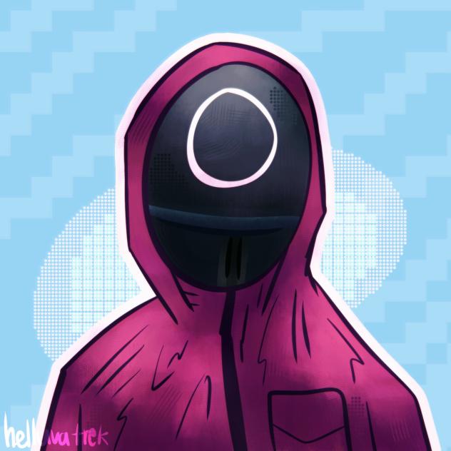 CIRCLE SQUID GAME GUY - ibisPaint