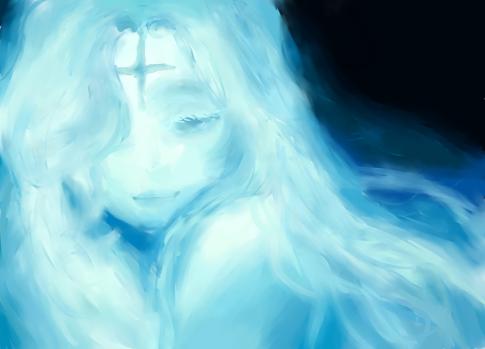 Blue lady - ibisPaint