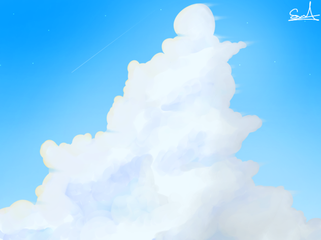cloud practice - ibisPaint