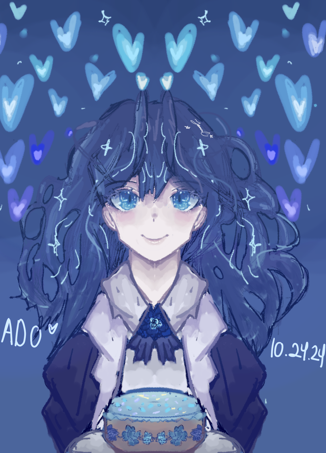 HAPPY BIRTHDAY ADO 💙💙 - ibisPaint