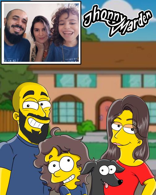 Família Simpsons - Rogério Bolinha 1 - ibisPaint