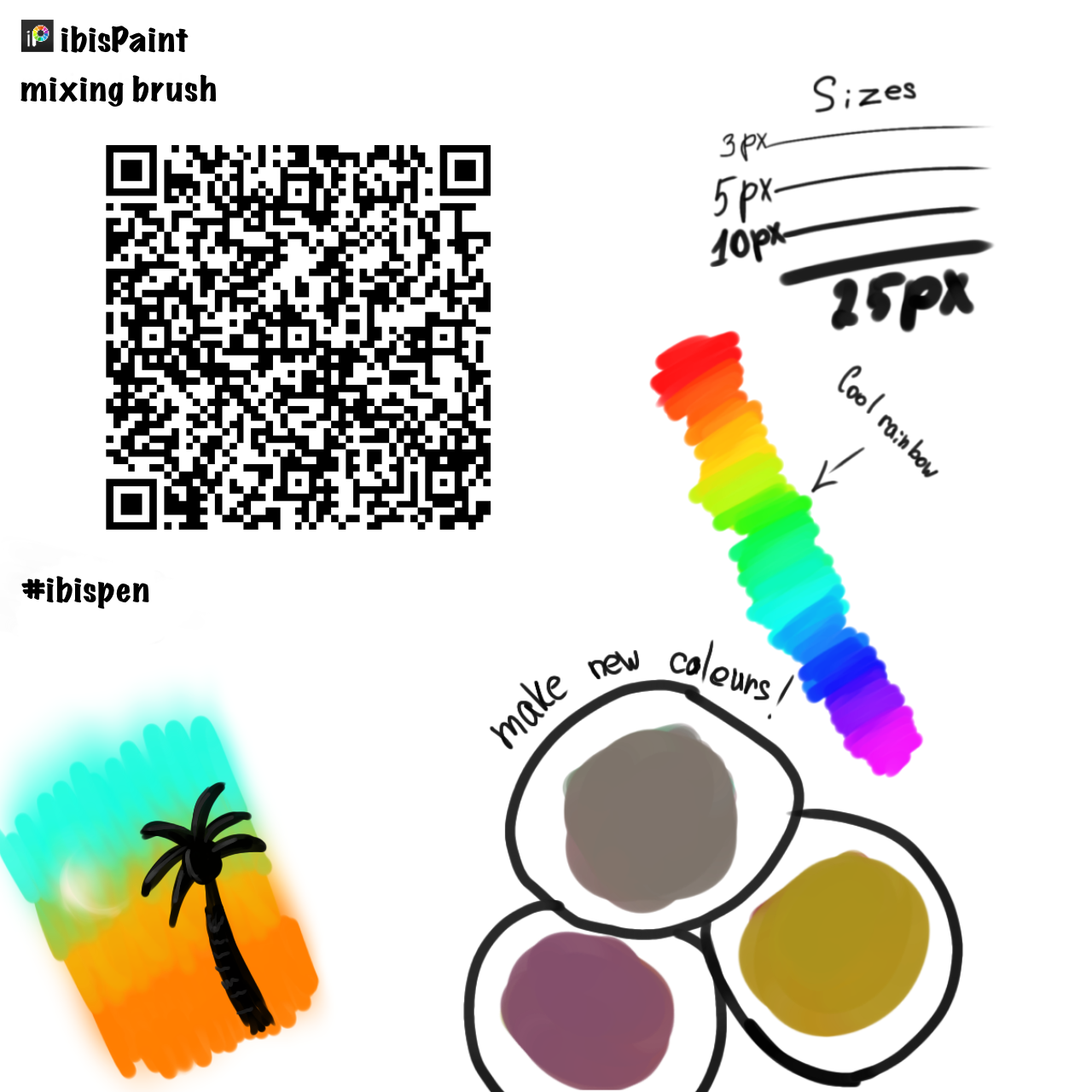 ibisPaint pen “mixing brush” - ibisPaint