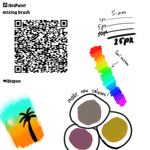 ibisPaint pen “mixing brush” - ibisPaint