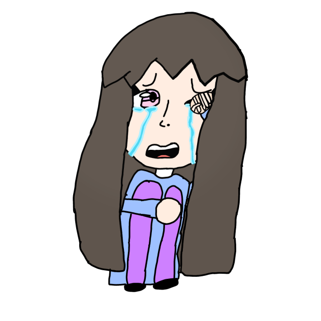 The crying girl - ibisPaint