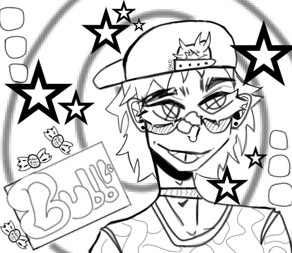 Bubble gum boy - ibisPaint