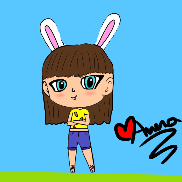 La ragazza coniglio - ibisPaint