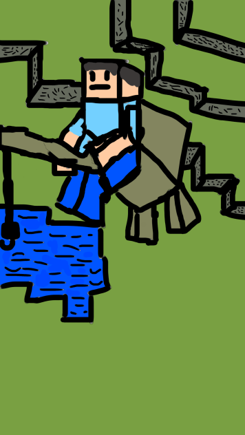 Fishing Steve - ibisPaint