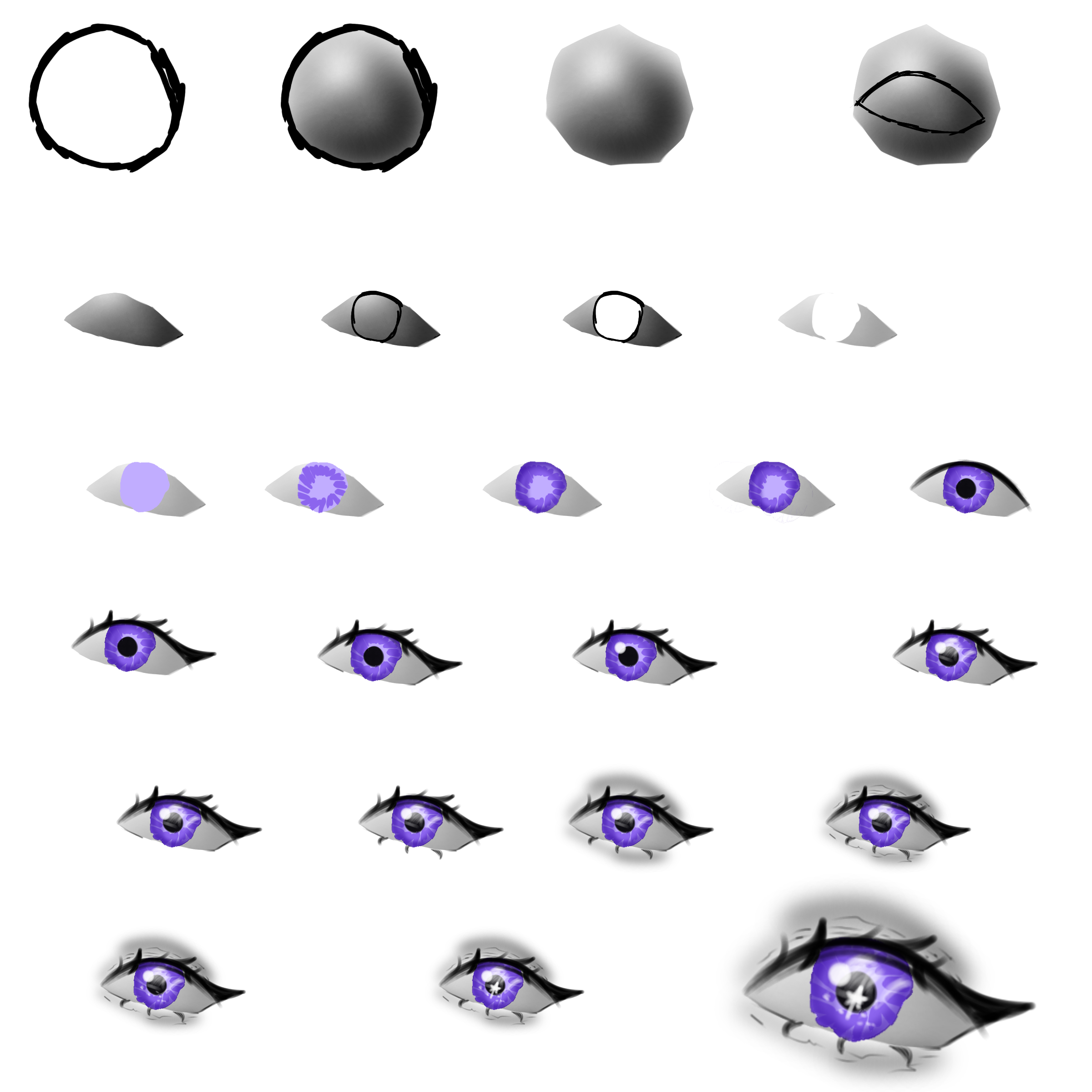 Kinda realistic eye tutorial - ibisPaint