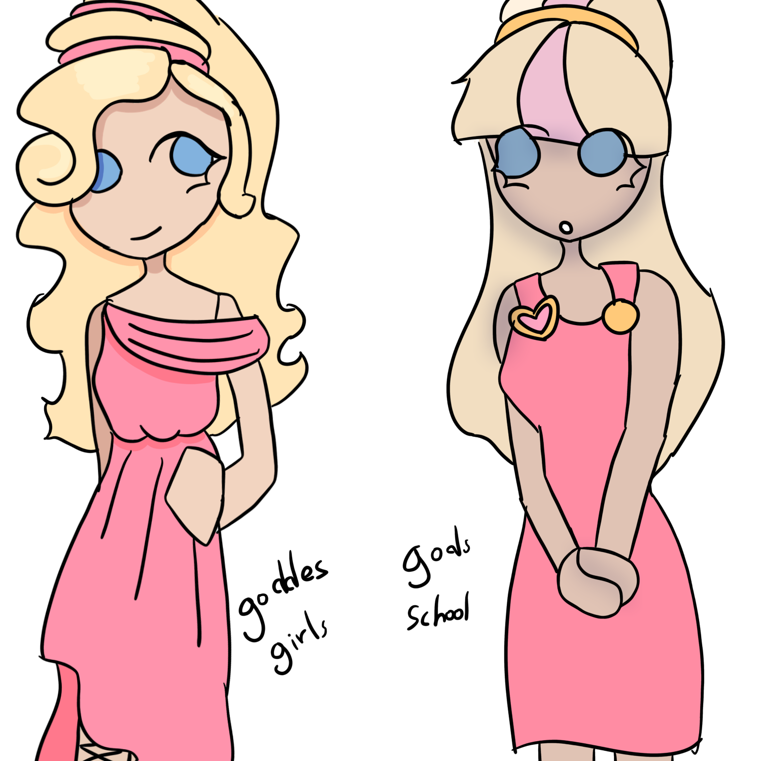 aphrodite in goddes girls vs gods school - ibisPaint