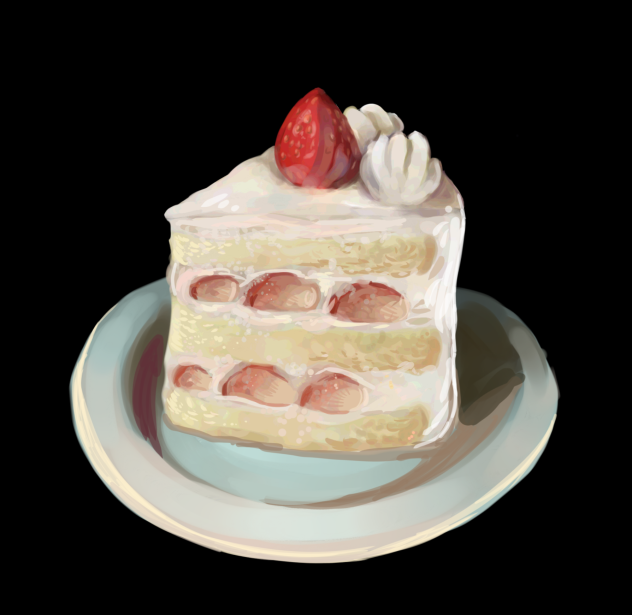 Strawberry cake - ibisPaint