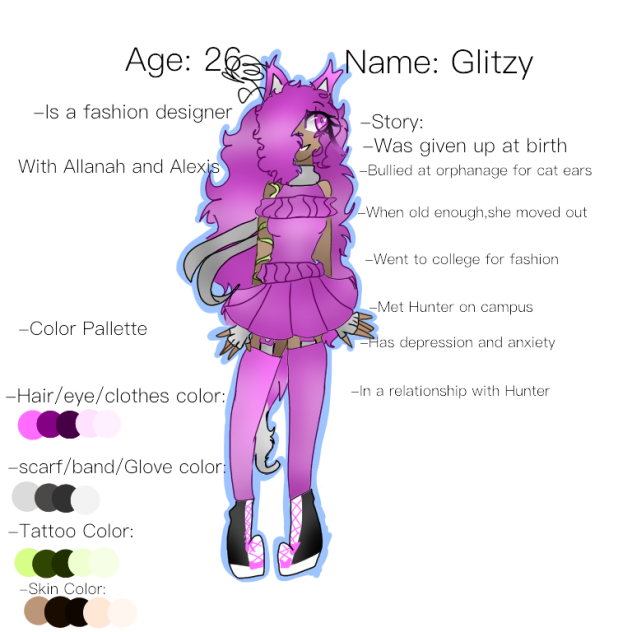 Glitzy's new reference sheet - ibisPaint