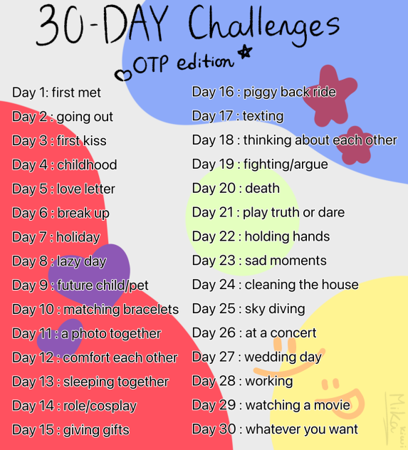 30day challenge chart - ibisPaint