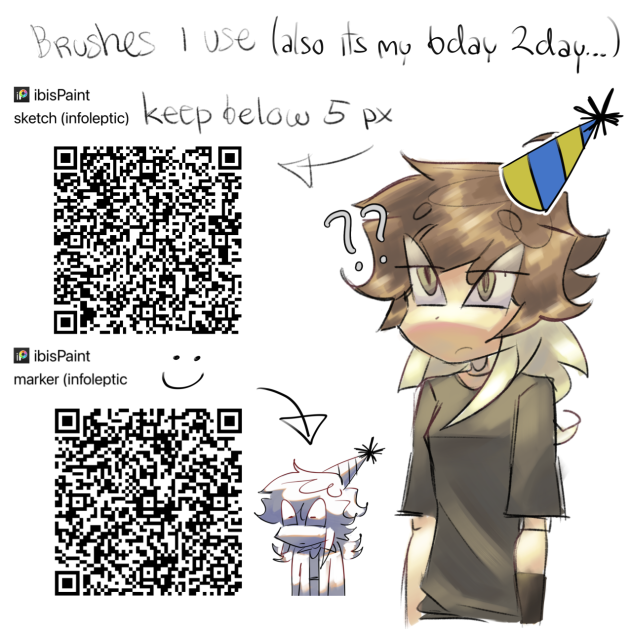 my brushes (for now) - ibisPaint