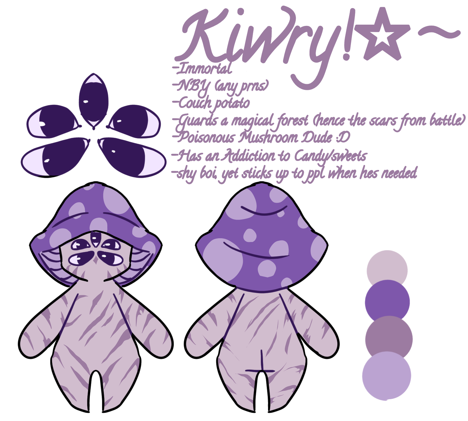 Kiwry Ref Sheet!!! (lazy ver.) - ibisPaint