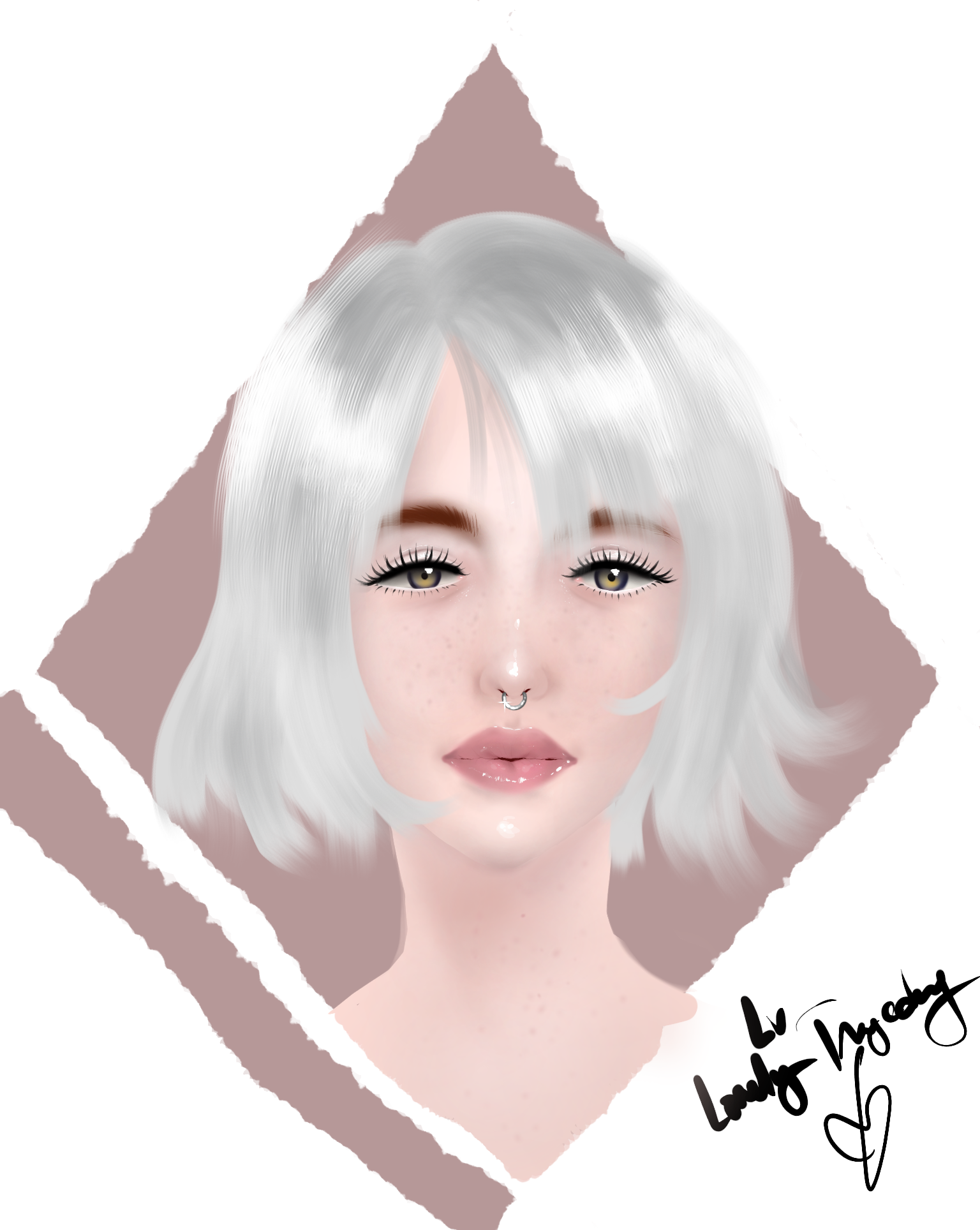 droppy eyed lady - ibisPaint