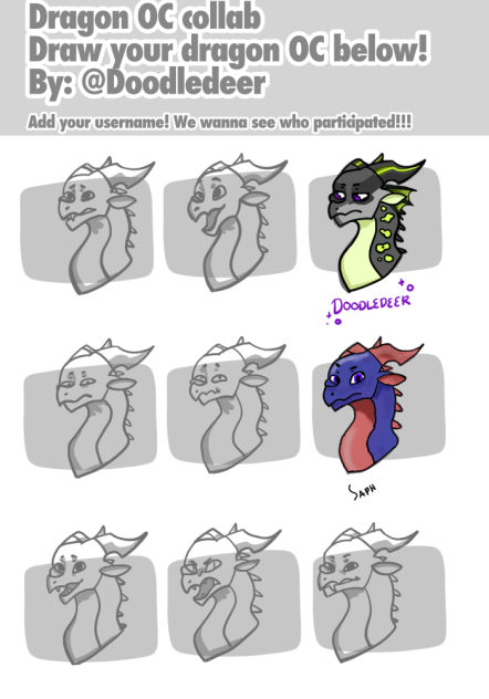 Dragon Collab - ibisPaint